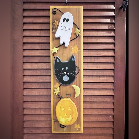 Holiday | Vintage Rustic Wood Halloween Plaque | Poshmark